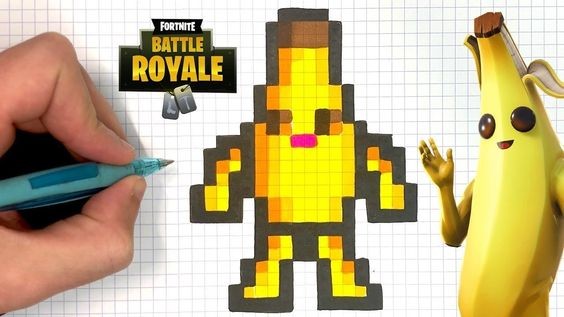 44 top idées de pixel art Fortnite