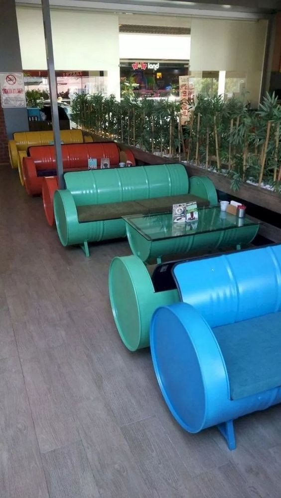 19 idées de décors à faire avec des barils en métal