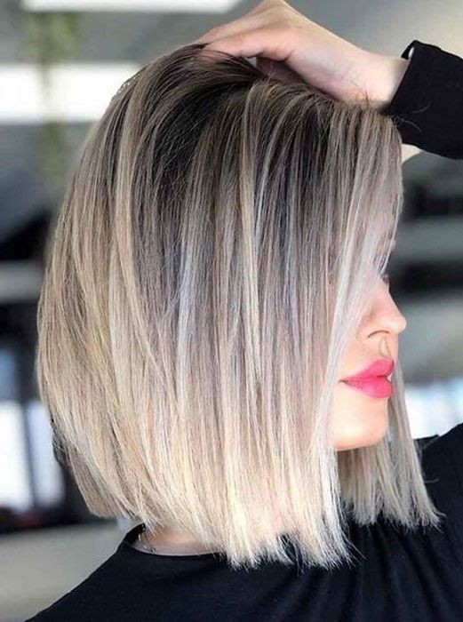 Coupe Carre Blond Polaire
