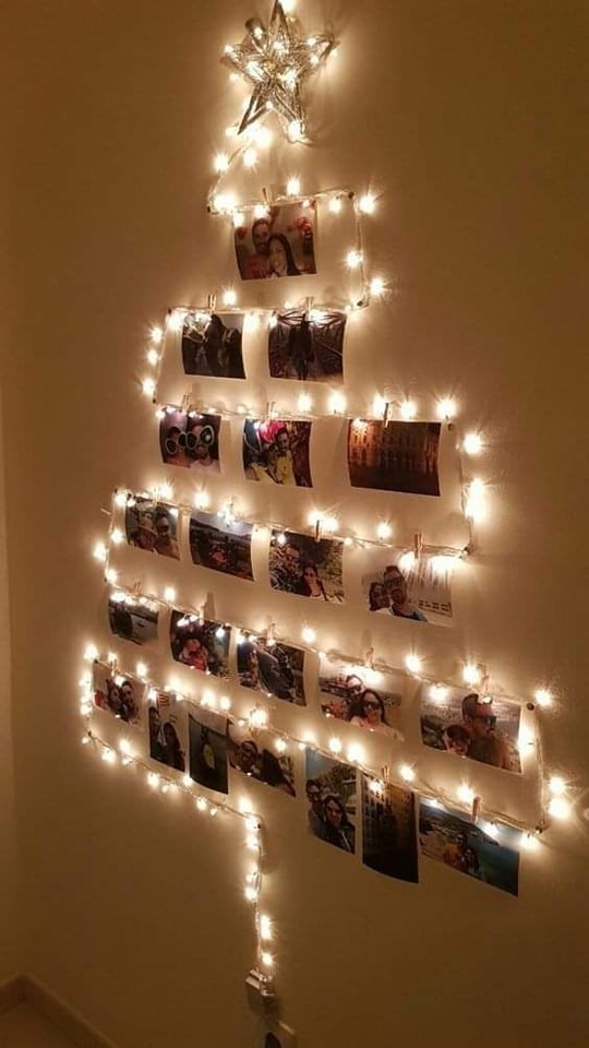 8 idées pour faire un sapin de Noël mural