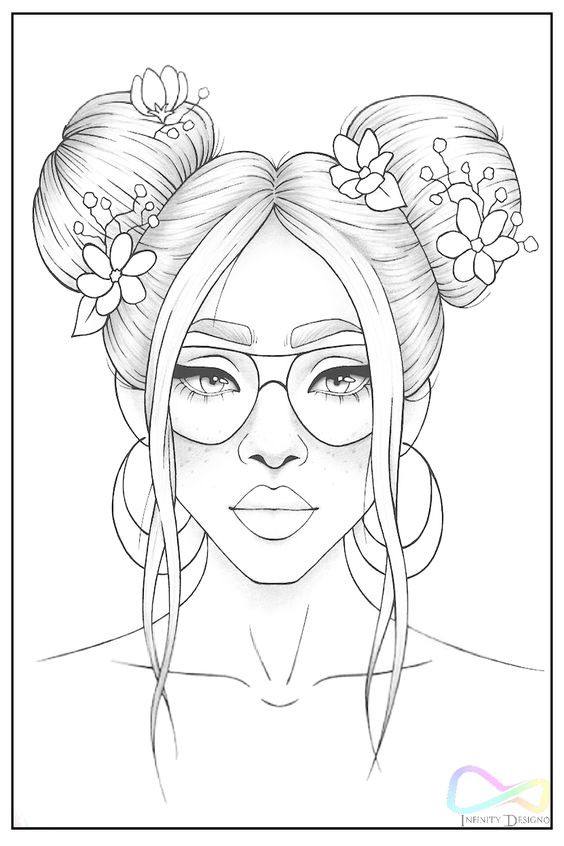 33 Dessins De Filles Ado Swag à Colorier