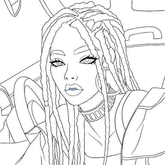 33 Dessins de Filles Ado Swag à Colorier