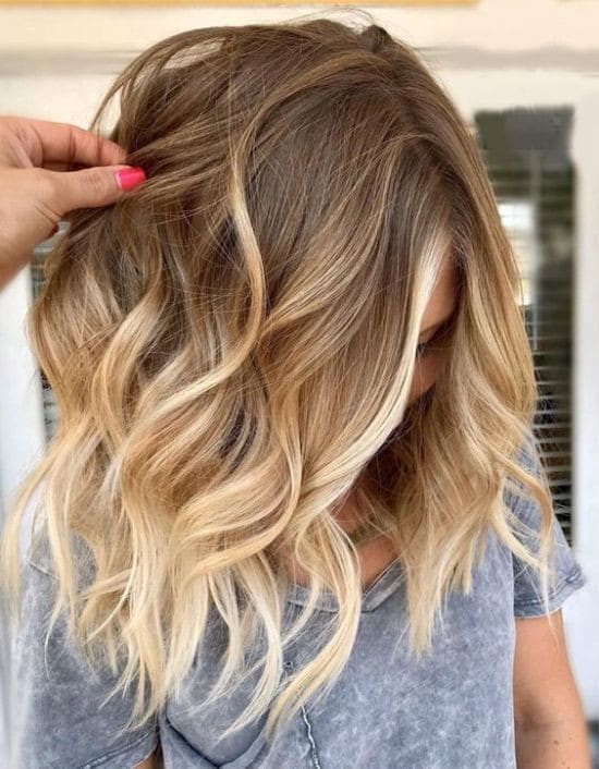 Chatain Avec Meche Blonde