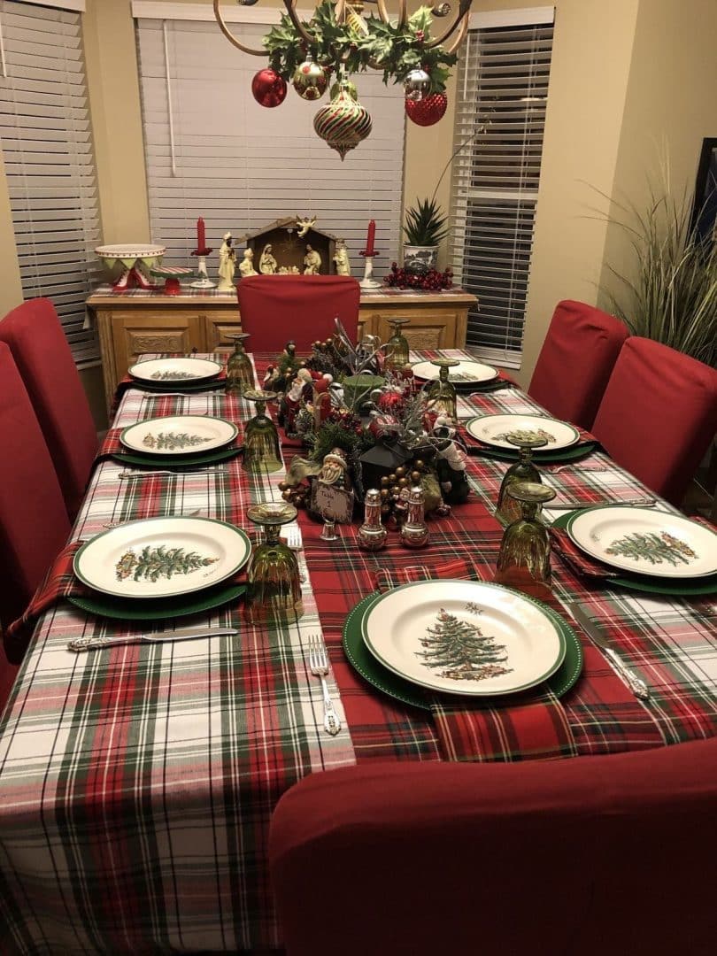 80 Décorations de tables de Noël et repas de Noël