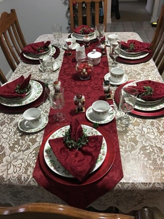 80 Décorations de tables de Noël et repas de Noël