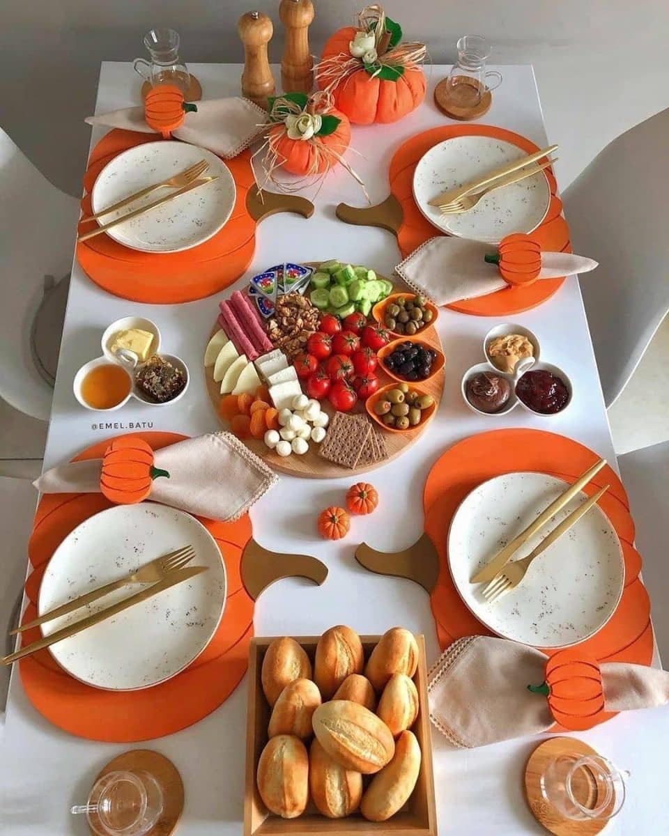 80 Décorations de tables de Noël et repas de Noël