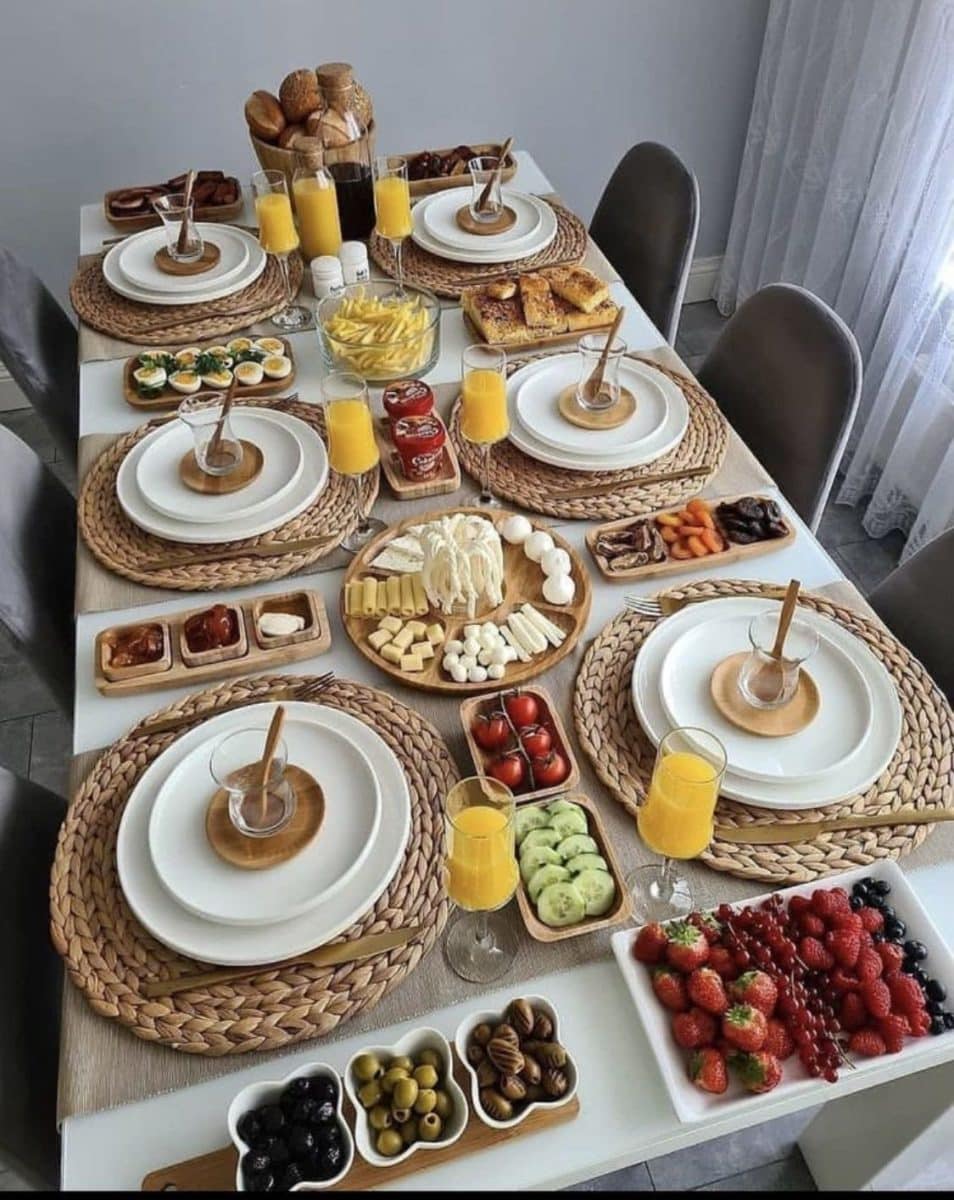80 Décorations de tables de Noël et repas de Noël