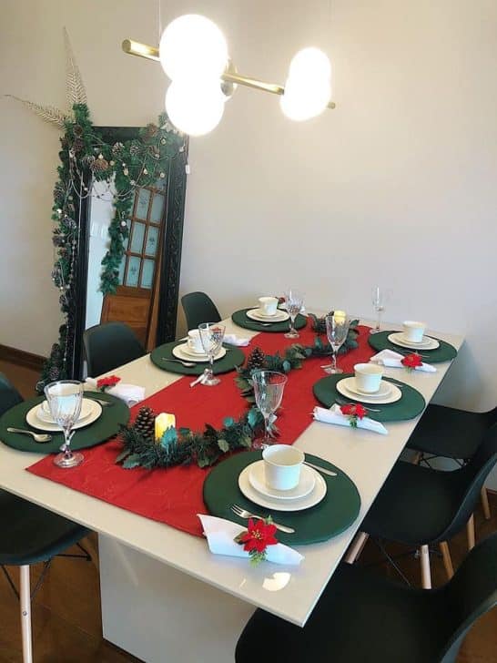 80 Décorations de tables de Noël et repas de Noël