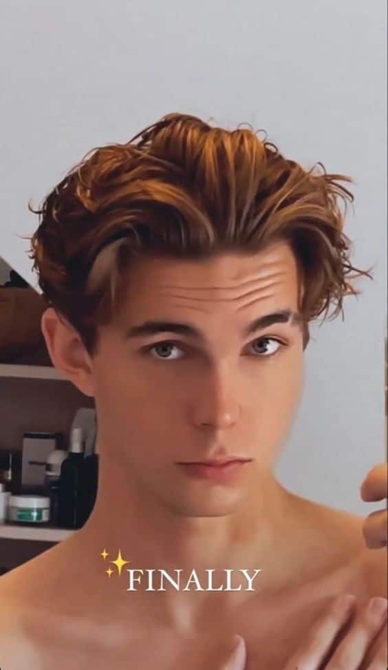 23 Coupes middle part pour homme tendance en 2023