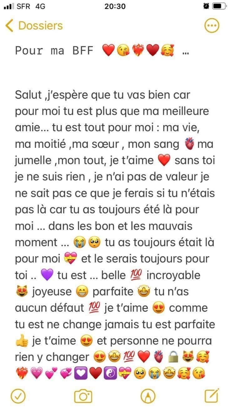 Texte Pour Une Amie En Or : 39 SMS & Phrases