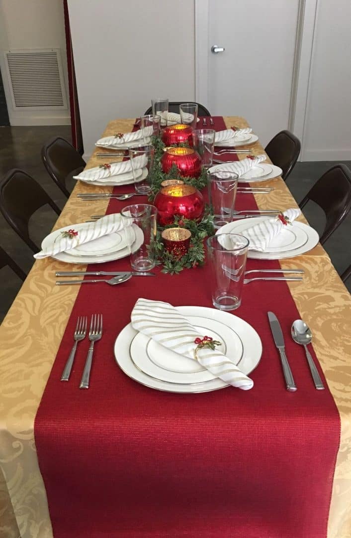 80 Décorations de tables de Noël et repas de Noël