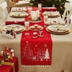 80 Décorations de tables de Noël et repas de Noël