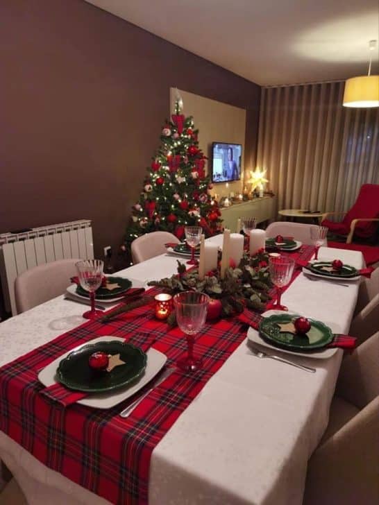80 Décorations de tables de Noël et repas de Noël